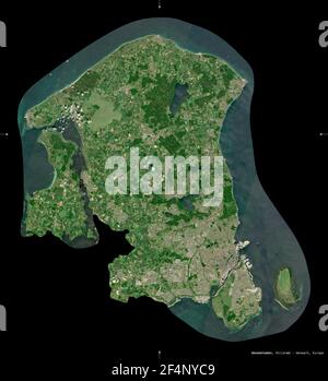 Hovedstaden, region of Denmark. High resolution satellite map Stock Photo - Alamy