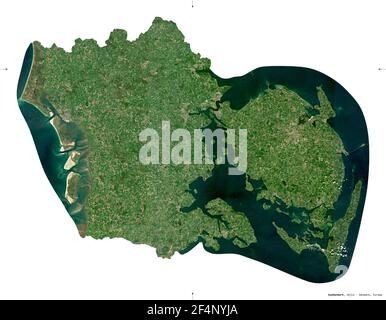 Syddanmark, region of Denmark. High resolution satellite map Stock Photo - Alamy