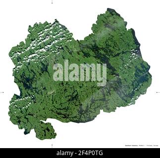 Southern Savonia, region of Finland. High resolution satellite map ...
