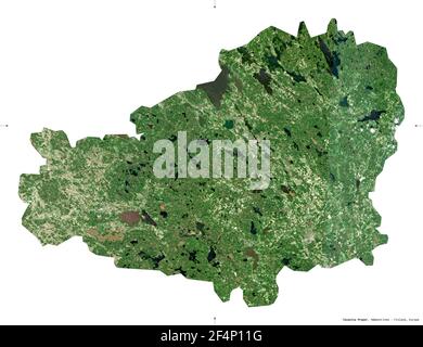 Tavastia Proper, region of Finland. High resolution satellite map ...