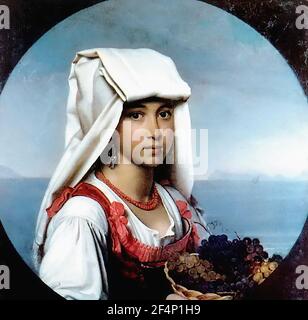 Neapolitan girl with the fruits 1831 by Orest Kiprensky Stock Photo - Alamy