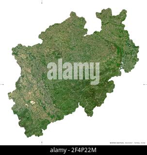Nordrhein-Westfalen, state of Germany. High resolution satellite map ...