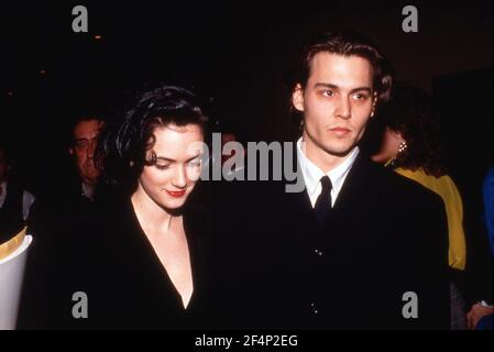 Winona Ryder at the 1990 ShoWest Awards on February 8, 1990 Credit ...