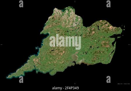 Clare, county of Ireland. High resolution satellite map Stock Photo - Alamy