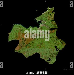 Sligo, county of Ireland. High resolution satellite map. Locations and ...