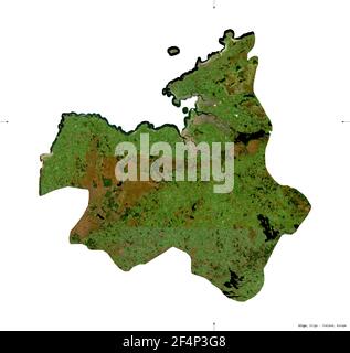 Sligo, county of Ireland. High resolution satellite map. Locations and ...