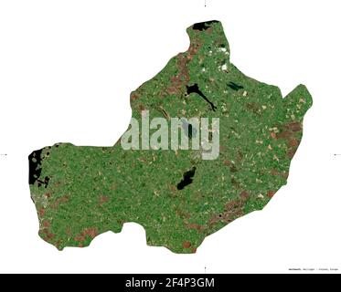 Westmeath, county of Ireland. High resolution satellite map. Locations ...