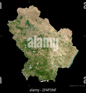 Basilicata, region of Italy. High resolution satellite map Stock Photo ...