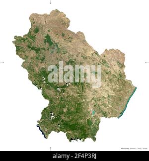 Basilicata, region of Italy. High resolution satellite map Stock Photo ...