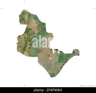 Brvenica, municipality of Macedonia. High resolution satellite map ...