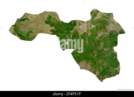 Gostivar, municipality of Macedonia. High resolution satellite map ...