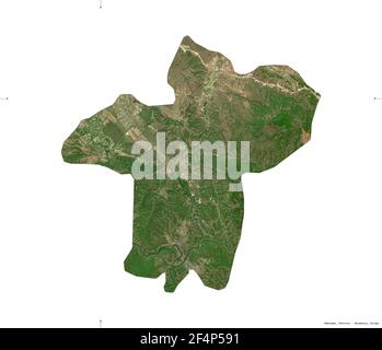 Petrovec, municipality of Macedonia. High resolution satellite map ...