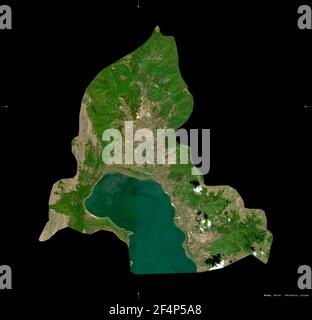 Resen, municipality of Macedonia. High resolution satellite map ...