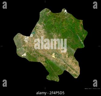 Radovis, municipality of Macedonia. High resolution satellite map ...