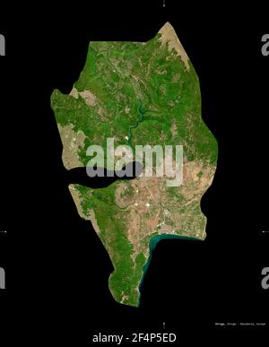 Struga, municipality of Macedonia. High resolution satellite map Stock ...