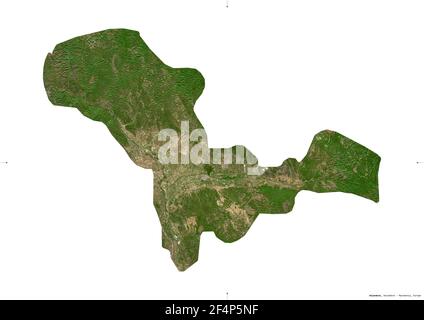 Valandovo, municipality of Macedonia. High resolution satellite map ...