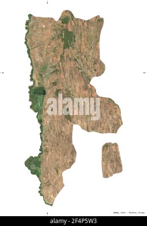 Cahul, district of Moldova. High resolution satellite map Stock Photo ...