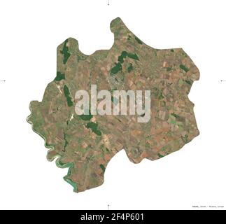 Edinet, district of Moldova. High resolution satellite map. Corner ...