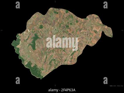 Glodeni, district of Moldova. High resolution satellite map. Locations ...