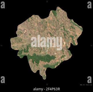 Orhei, district of Moldova. High resolution satellite map Stock Photo ...