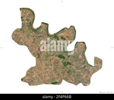 Soroca, district of Moldova. High resolution satellite map Stock Photo ...