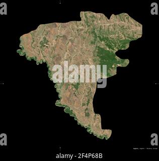 Ungheni, district of Moldova. High resolution satellite map. Corner ...