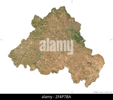 Portalegre, district of Portugal. High resolution satellite map ...