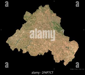 Portalegre, district of Portugal. High resolution satellite map Stock ...