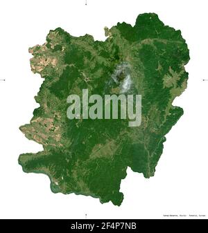 Caras-Severin, county of Romania. High resolution satellite map Stock ...
