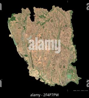 Galati, county of Romania. High resolution satellite map. Locations and ...