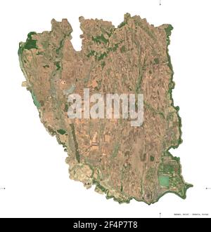 Galati, county of Romania. High resolution satellite map. Locations and ...