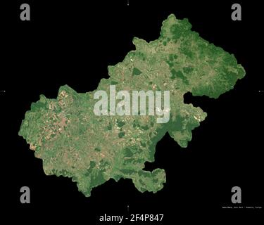 Satu Mare, county of Romania. High resolution satellite map Stock Photo ...