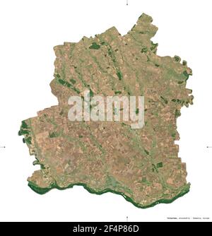 Teleorman, county of Romania. High resolution satellite map Stock Photo ...