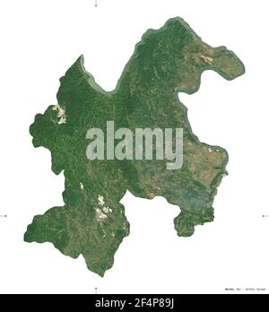 Borski, district of Serbia. High resolution satellite map. Locations of ...