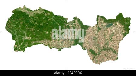 Kosicky, region of Slovakia. High resolution satellite map Stock Photo ...
