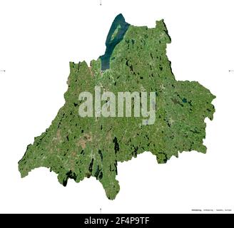 Jonkoping, county of Sweden. High resolution satellite map. Locations ...