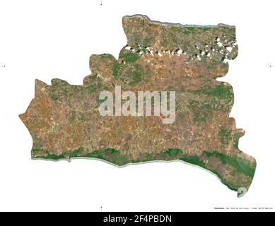 Mayabeque, province of Cuba. High resolution satellite map Stock Photo ...