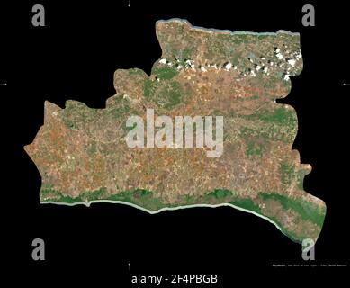 Mayabeque, province of Cuba. High resolution satellite map Stock Photo ...