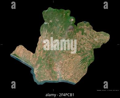 Sonsonate, department of El Salvador. High resolution satellite map ...
