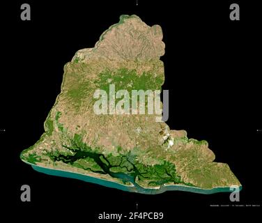Usulutan, department of El Salvador. High resolution satellite map ...