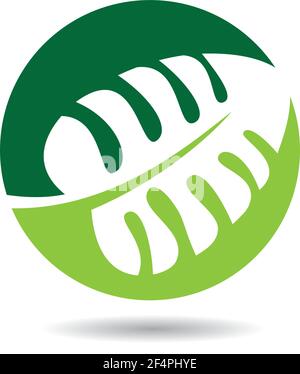 Taro leaves icon logo creative illustration Stock Vector Image & Art ...