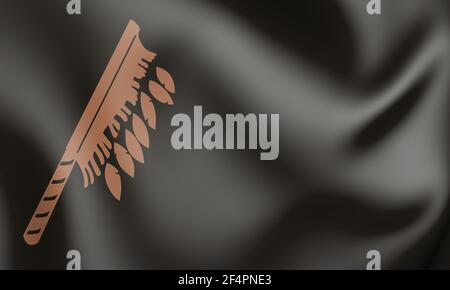 3D Kutenai Flag. 3D Illustration Stock Photo - Alamy