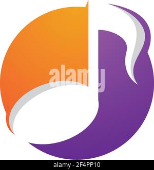 Music note logo images Stock Vector Image & Art - Alamy