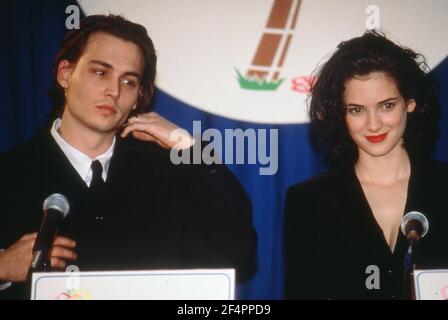 Winona Ryder at the 1990 ShoWest Awards on February 8, 1990 Credit ...
