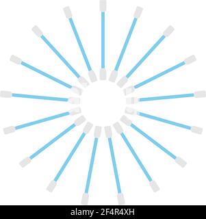 Cotton Swab, Cotton Bud Icon Pattern Vector Illustration Stock Vector ...