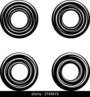 Geometric Shape Circle, Pinwheel Line Art Drawing Vector Art ...
