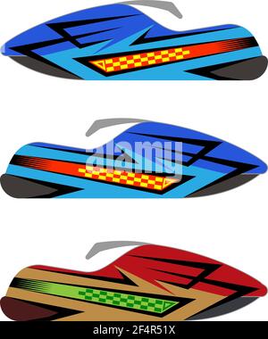 Motorcycle sticker, vehicle illustration vector Stock Vector Image ...