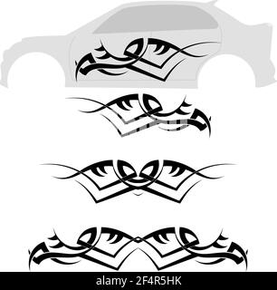 Tribal Car Decal : Vinyl Ready Vector Illustration Stock Vector Image ...