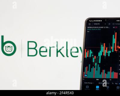 In this photo illustration W. R. Berkley Corporation logo seen ...