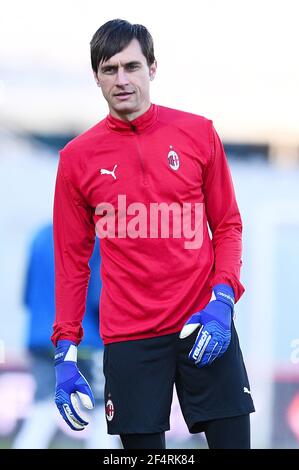 Ciprian Tatarusanu of AC Milan during the Italian championship Serie A ...